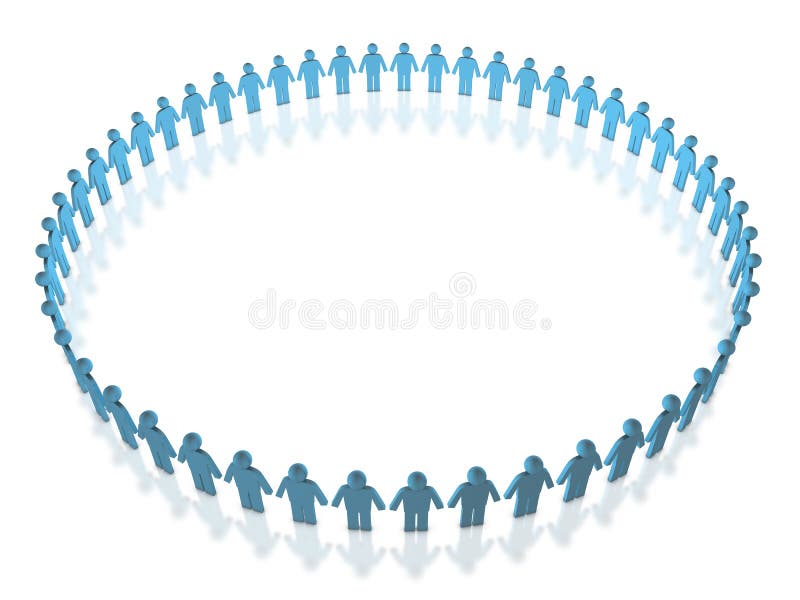 Human Circle stock illustration. Illustration of cooperation - 7281193