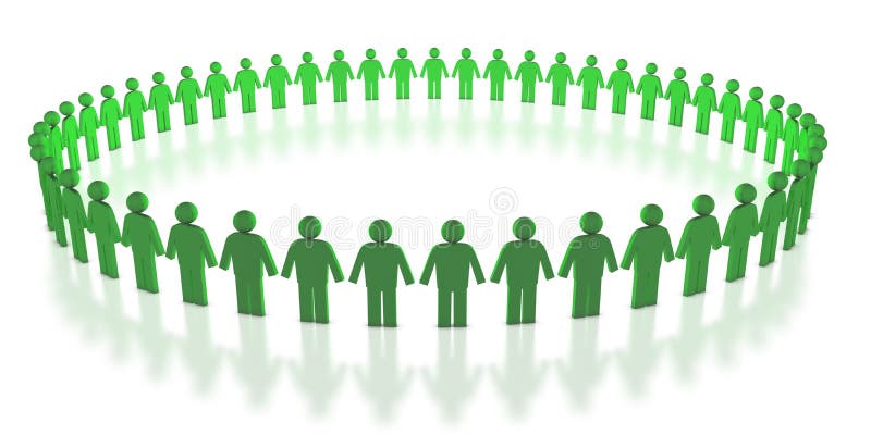 Human Circle stock illustration. Illustration of partnership - 7300508