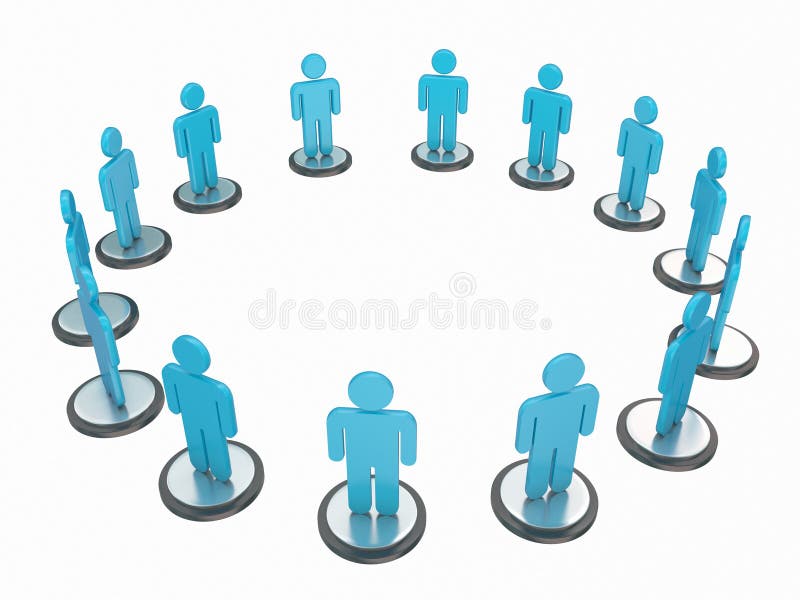 Human circle stock illustration. Illustration of support - 106156
