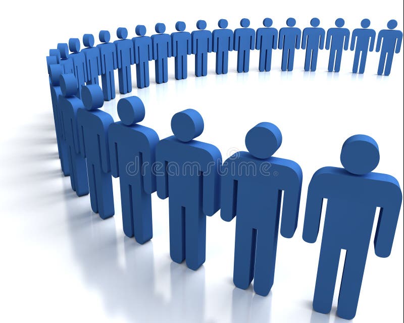 Human circle stock illustration. Illustration of cooperation - 34158554