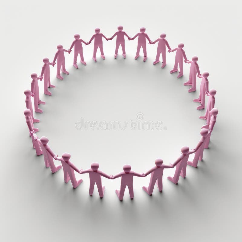 Human Circle of Unity stock illustration. Illustration of hands - 321628587