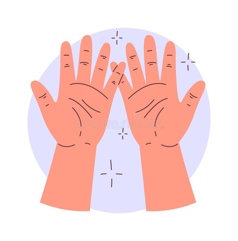 Human Clean Hands Badge stock vector. Illustration of beauty - 277952688