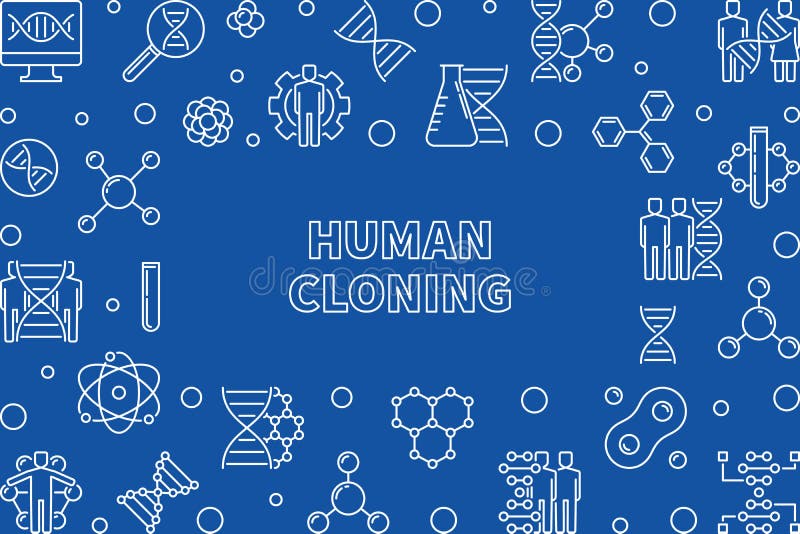 Human Cloning Vector Outline Seamless Pattern Stock Vector ... Human Cloning Vector Outline Seamless Pattern Stock Vector ...
