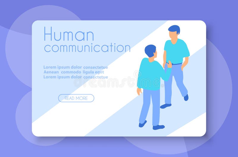 Human Communication Concept. Stock Vector - Illustration of connection ...