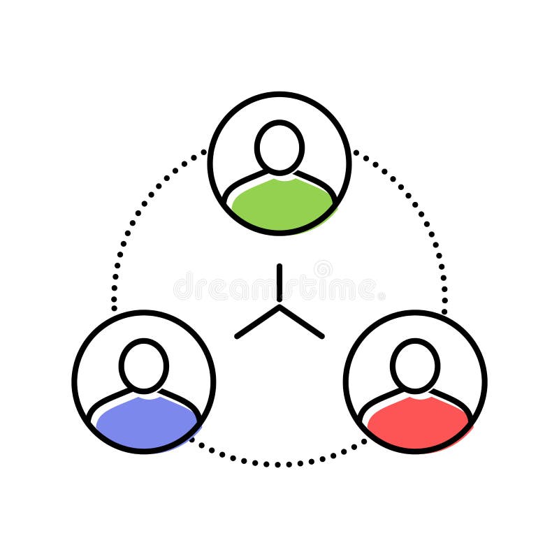 Human Communication Color Icon Vector Illustration Stock Vector ...