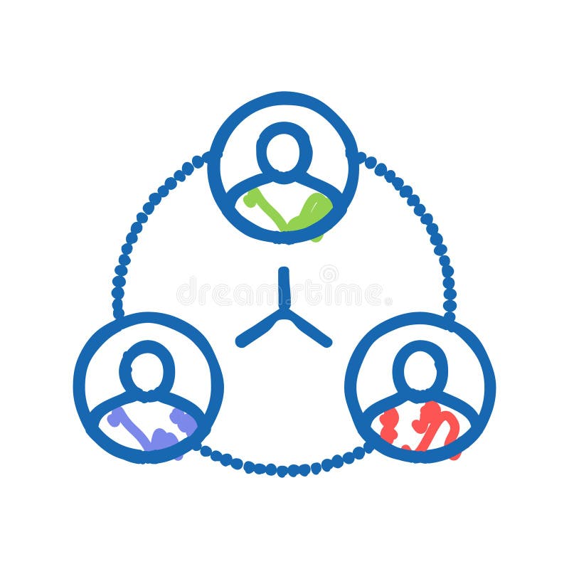 Human Communication Icon Doodle Illustration Stock Illustration ...