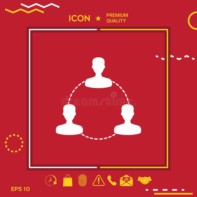 Human Connection Symbol, Icon Stock Vector - Illustration of ...