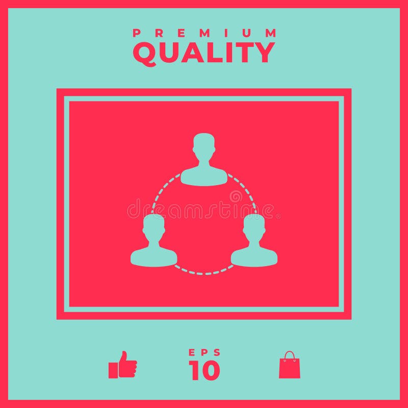 Human Connection Symbol, Icon. Graphic Elements for Your Design Stock ...