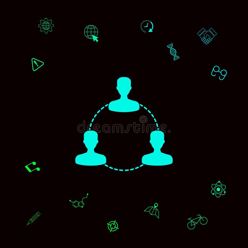 Human Connection Symbol, Icon . Graphic Elements for Your Designt Stock ...