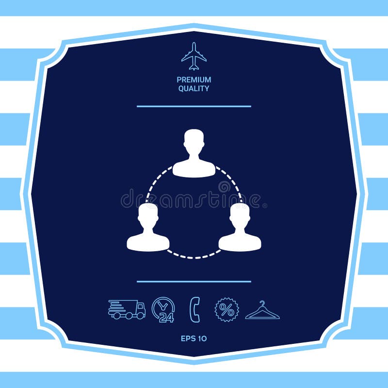 Human Connection Symbol, Icon. Graphic Elements for Your Design Stock ...