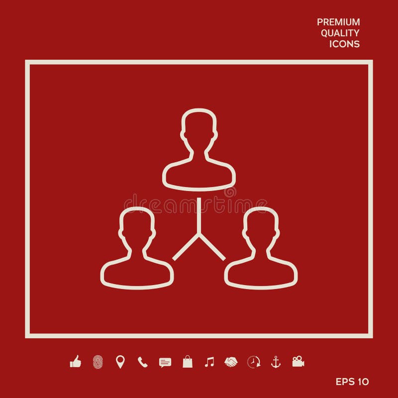 Human Connection Symbol. Line Icon. Graphic Elements for Your Design ...