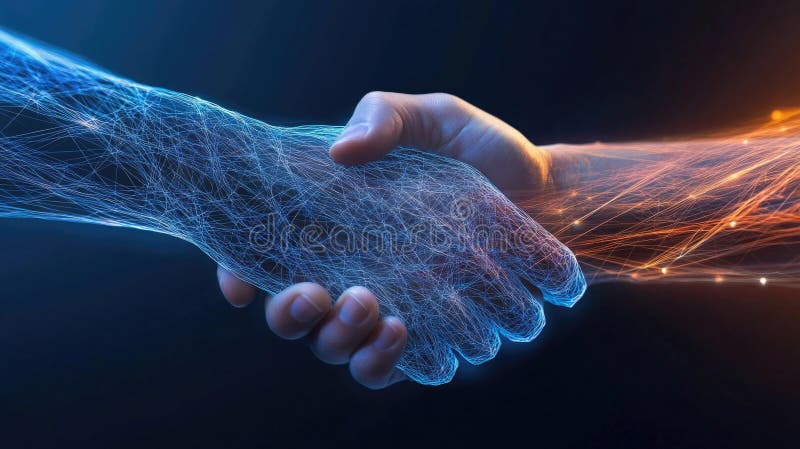 Human Connection and Technology Unite in a Handshake for the Future ...