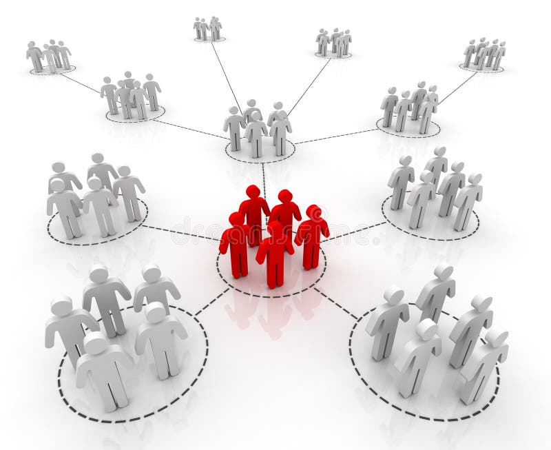 Human Connections Concept 3d Illustration Stock Illustration ...