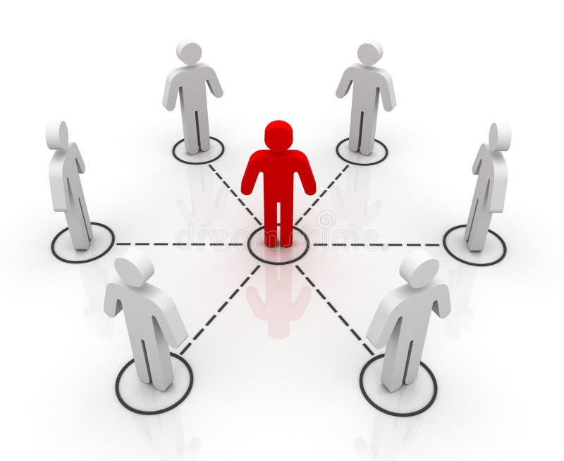 Human Connections 3d Illustration Stock Illustration - Illustration of ...