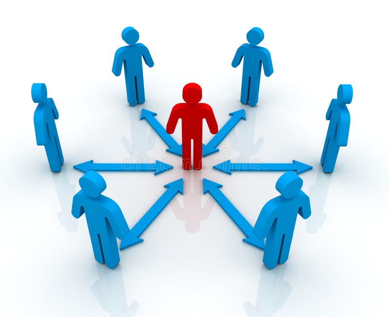 Human Connections 3d Illustration Stock Illustration - Illustration of ...