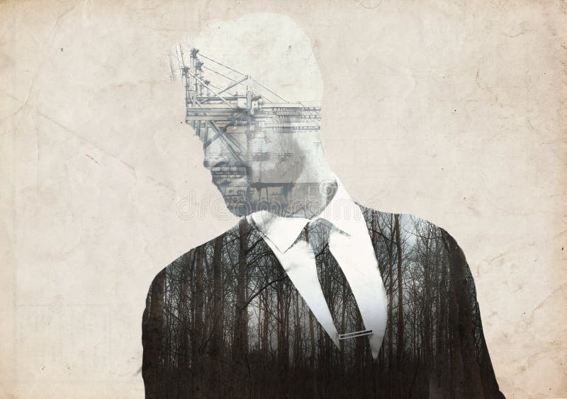 Human Constructs. Composite Image of a Handsome Well-dressed Man ...