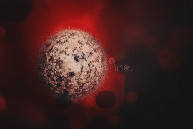 Human Coronaviridae Virus, Flu, View of a Virus Under a Microscope ...