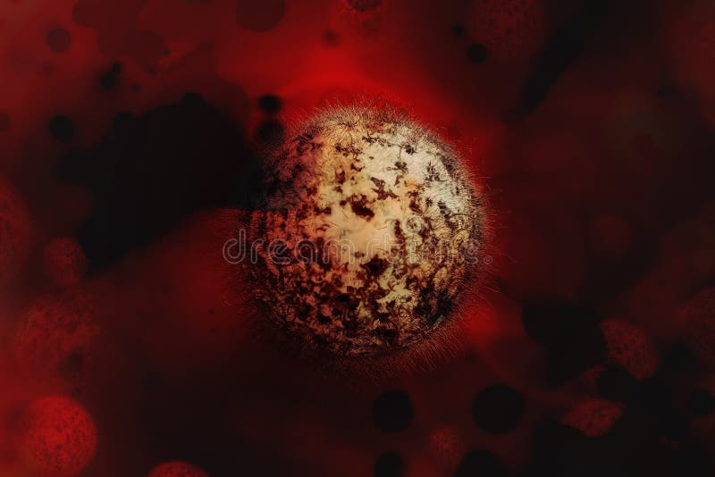 Human Coronaviridae Virus, Flu, View of a Virus Under a Microscope ...