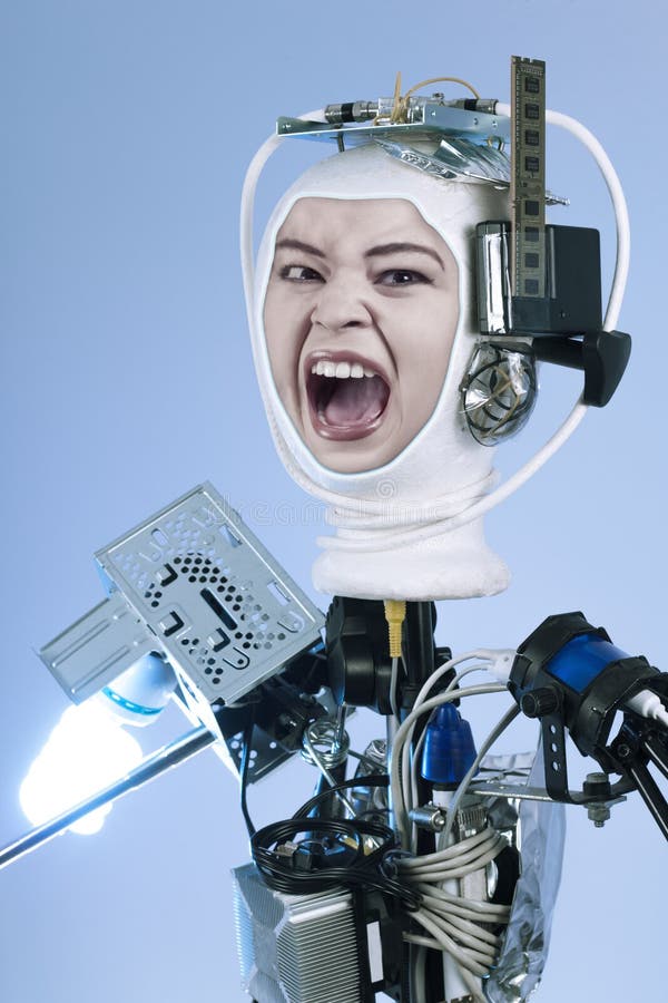 Human Cyborg Robot stock image. Image of female, fiction - 67560399