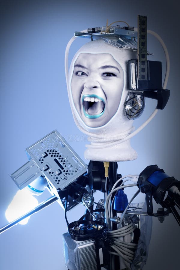 Human Cyborg Robot stock image. Image of body, android - 67560567