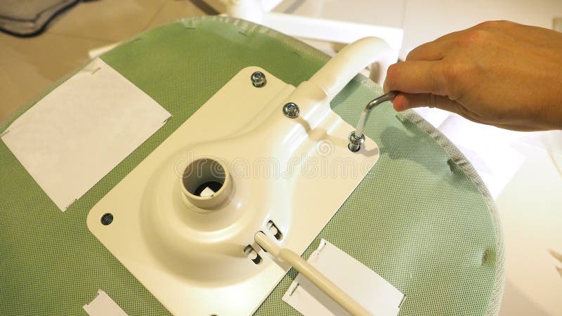 How To and Assembly Process of the Modern Chair Stock Photo - Image of ...