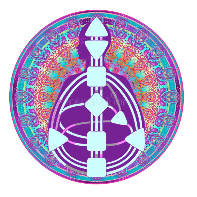 Human Design Bodygraph Chart Design. Vector Isolated Illustration Stock ...