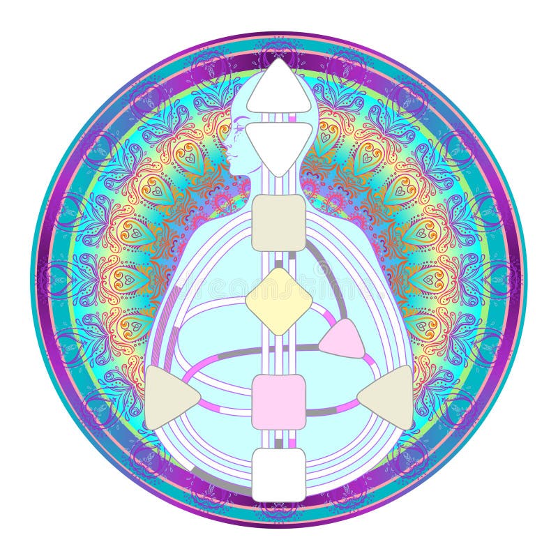 Human Design Bodygraph Chart Design. Vector Isolated Illustration Stock ...