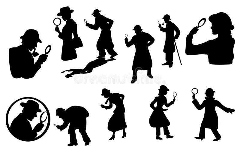 Human Detection Silhouette Drawing Sketch Vector Stock Illustration ...