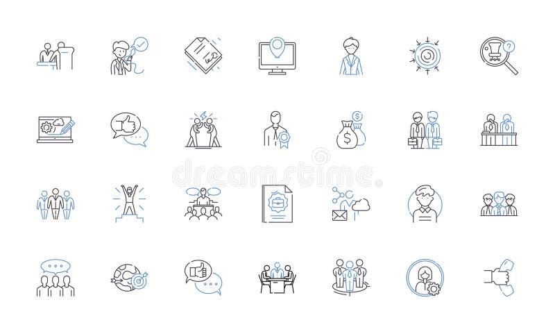 Human Development Line Icons Collection. Growth, Maturation, Evolution ...