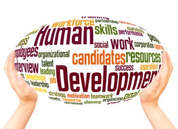 Human Development Word Cloud Hand Sphere Concept Stock Illustration ...