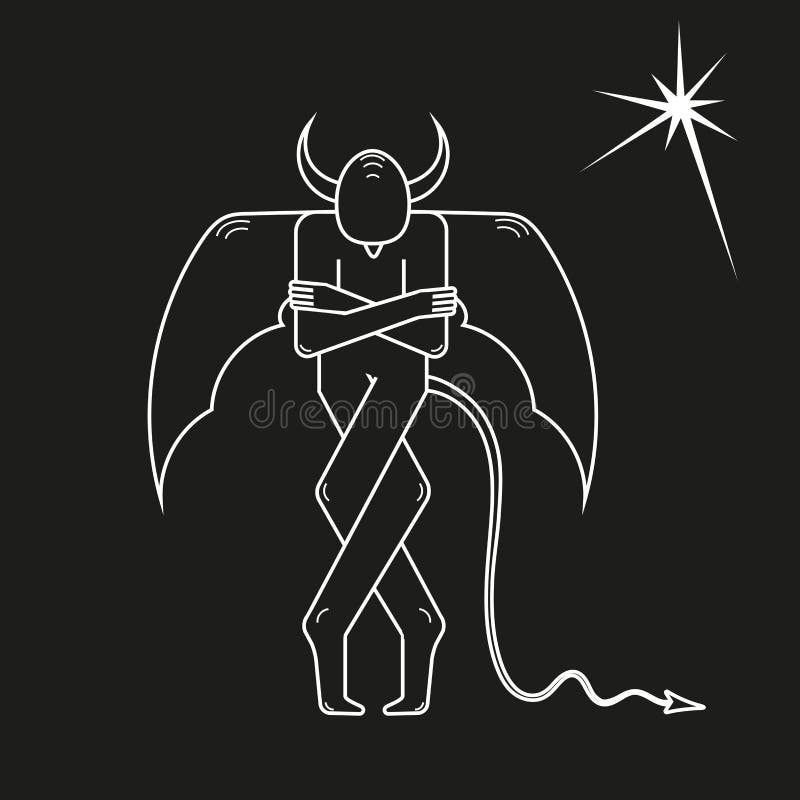 Human devil stock vector. Illustration of idol, human - 111136049