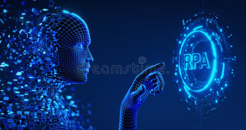 Human Digital Avatar Presses a Virtual Button on Screen with RPA ...