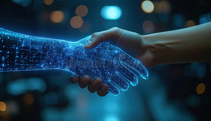 818 Human Digital Hand Shaking Stock Photos - Free & Royalty-Free Stock ...