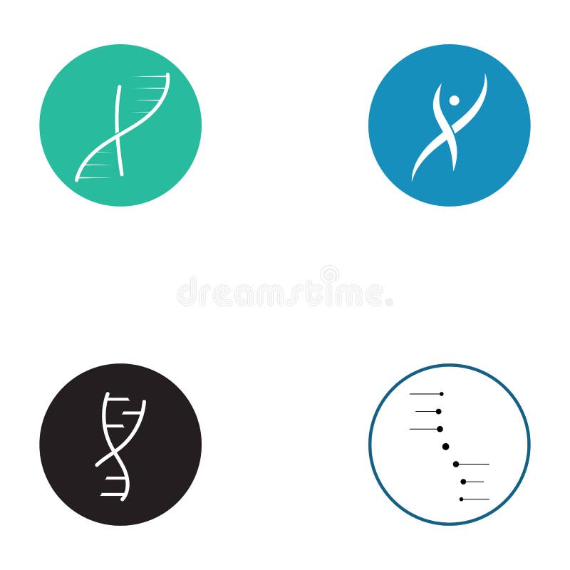 Human DNA element logo stock vector. Illustration of biotechnology ...
