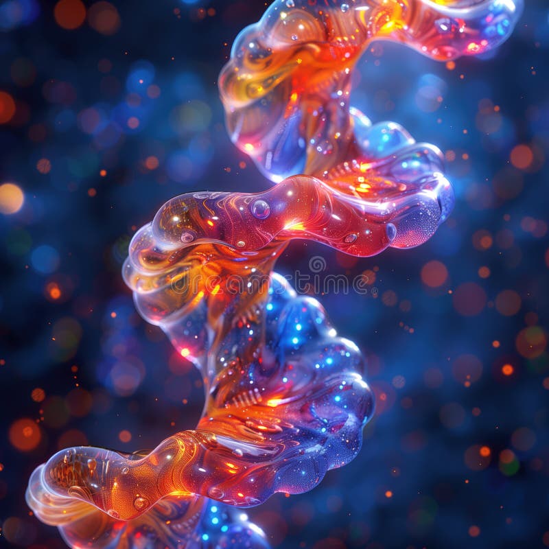 Human DNA, the Genetic Code. Medically Concept Illustration Stock ...