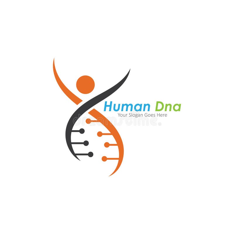 Human DNA and Genetic Vector Icon Design. Stock Illustration ...