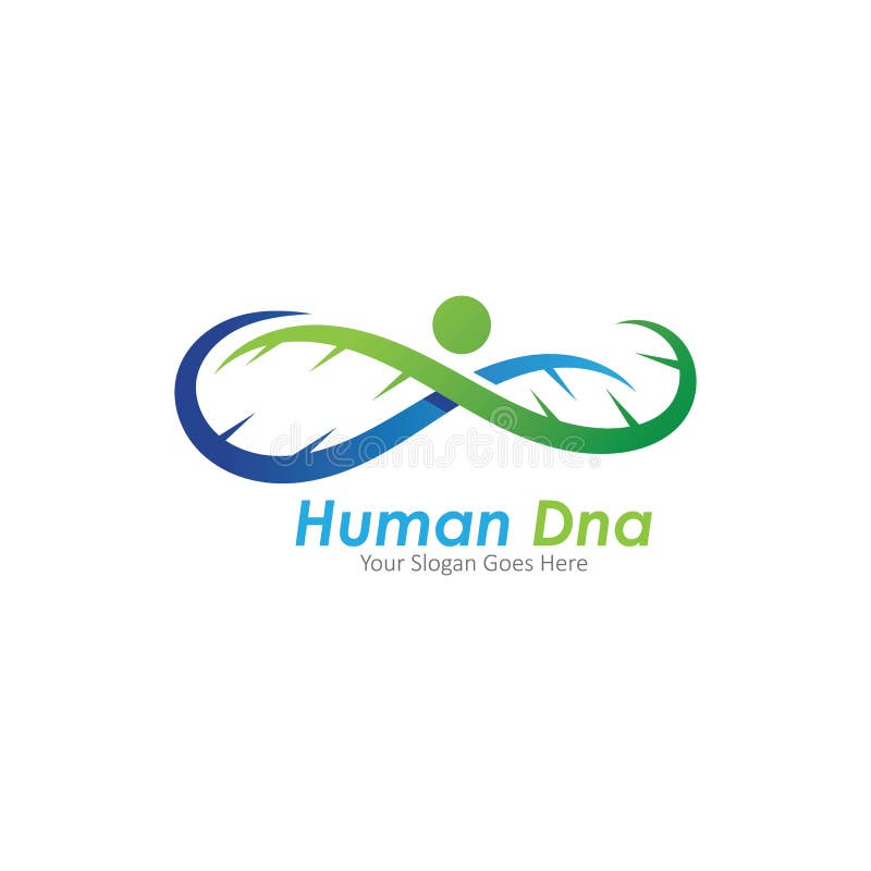 Human DNA and Genetic Vector Icon Design. Stock Illustration ...