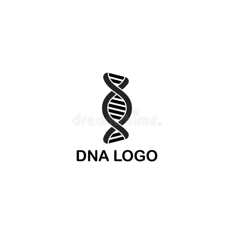 Human DNA Genetics logo stock vector. Illustration of white - 249092395