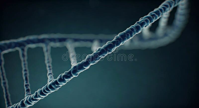 Human DNA Helix on Microscope Stock Illustration - Illustration of ...