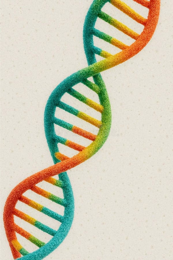 Human DNA Helix As Seen on Microscope Stock Illustration - Illustration ...