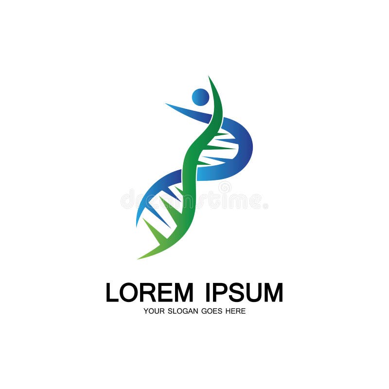 Human DNA Logo Icon Design-vector Stock Vector - Illustration of ...
