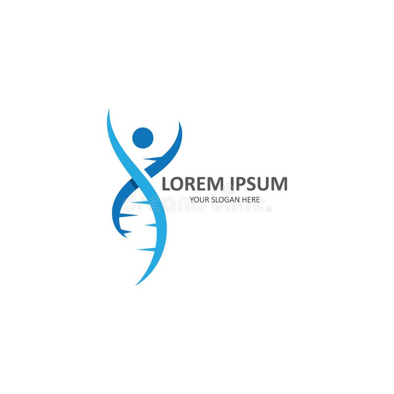 Human DNA Logo Icon Design-vector. Stock Vector - Illustration of ...