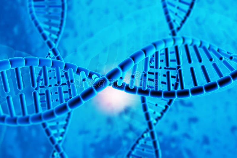 Human DNA with Science Background. Stock Illustration - Illustration of ...