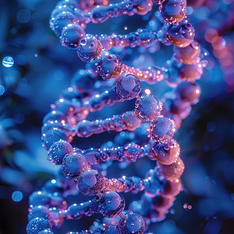 Human DNA Structure Double Helix. Created with Generative AI Stock ...