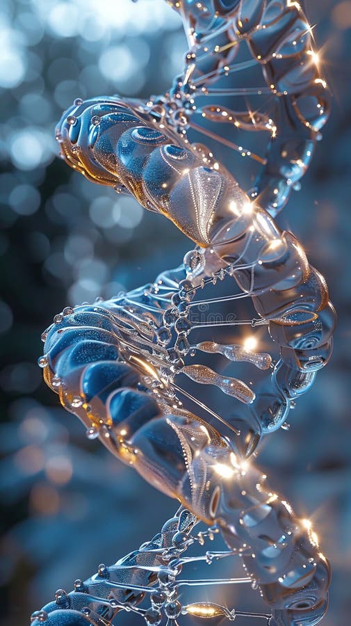 Human DNA Structure Double Helix. Created with Generative AI Stock ...