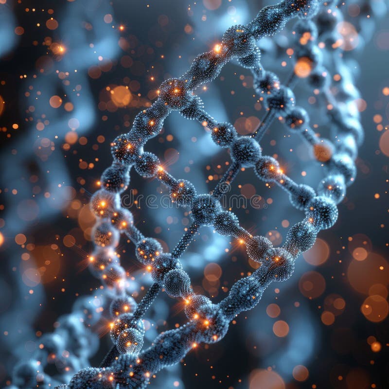 Human Dna Structure with Glass Helix Deoxyribonucleic Acid on ...