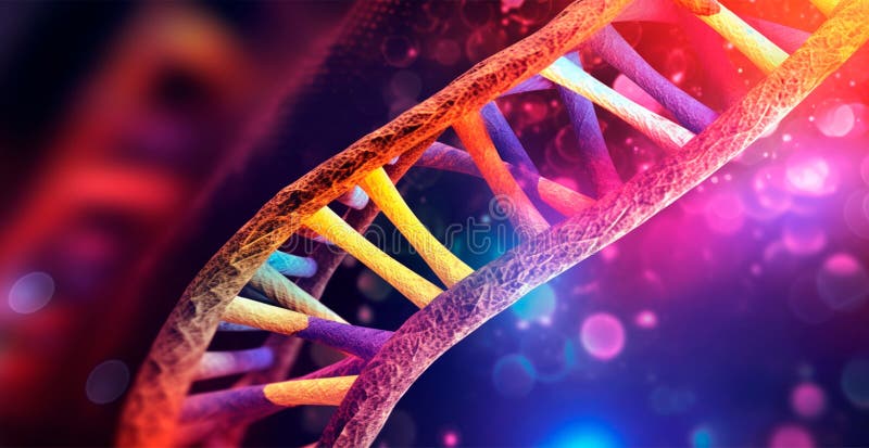 Human DNA Structure, Spiral, Medical Concept - AI Generated Image Stock ...