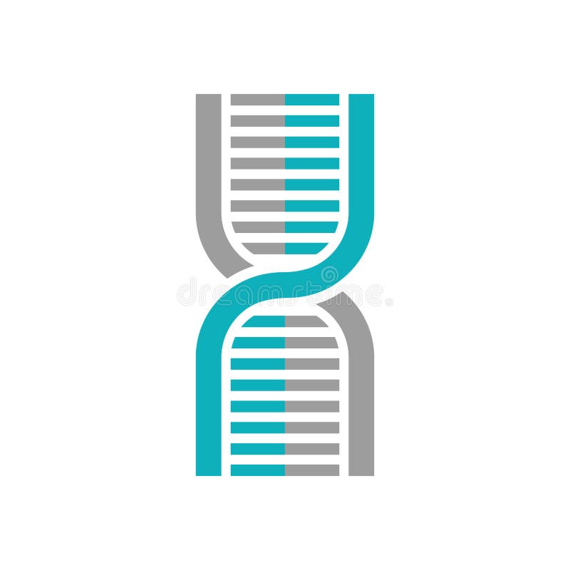 Human dna symbol stock illustration. Illustration of blue - 86419023