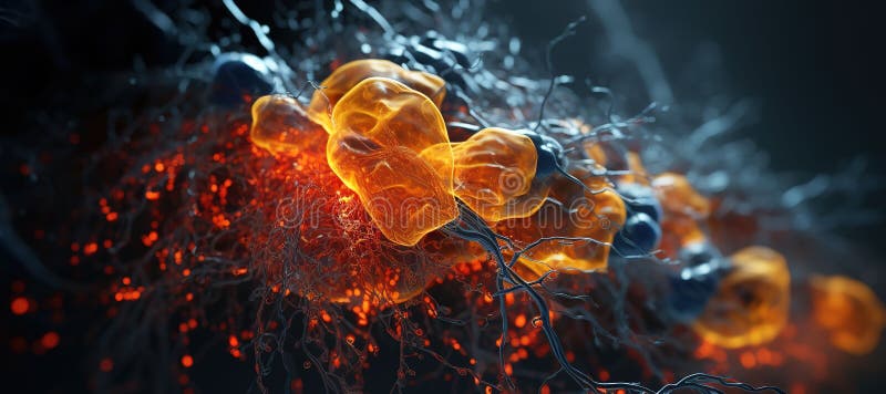 Human DNA Tissue, Cell, Virus, Bacteria Stock Illustration ...