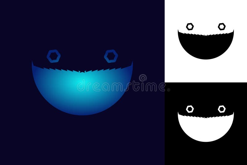 Human Droid Robot Services Logo Template Stock Vector - Illustration of ...